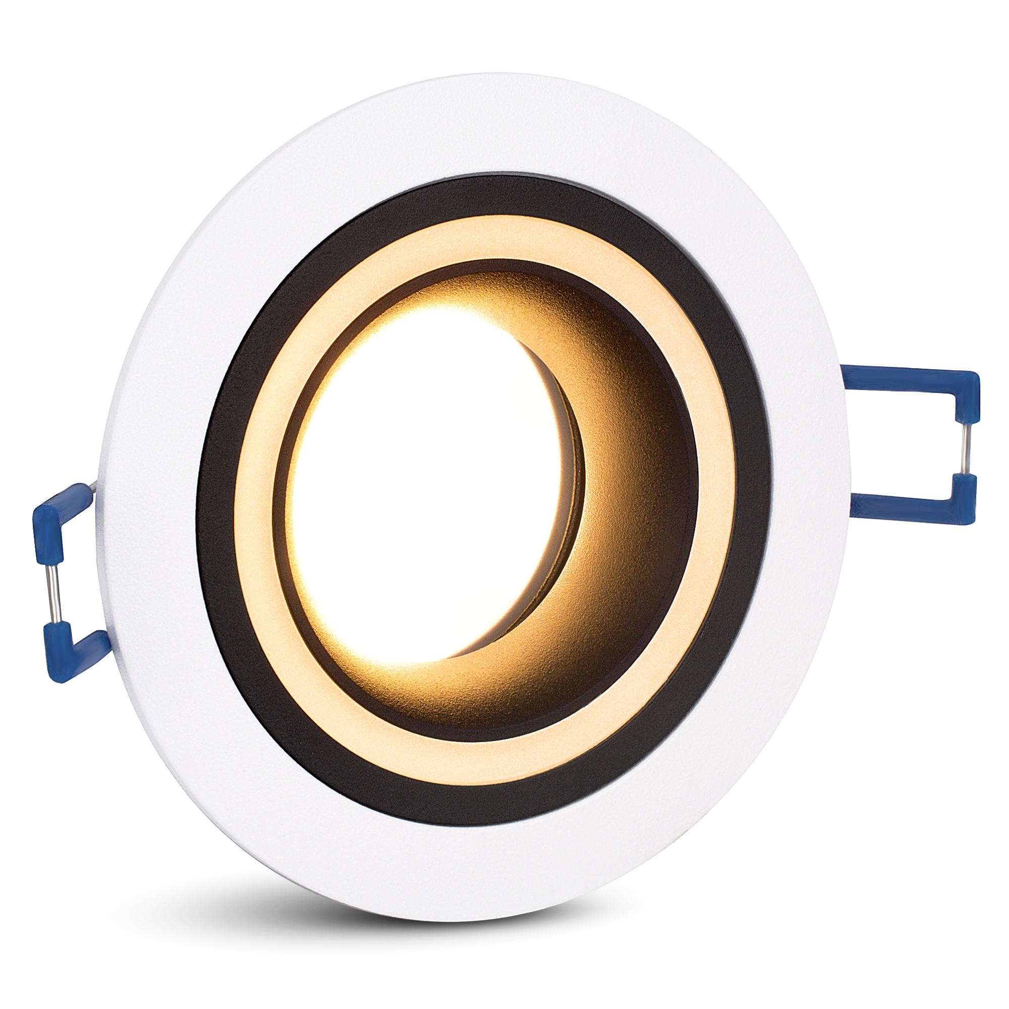 Matapo Design Einbaustrahler schwarz weiß inkl. LED Modul 4W drei ...