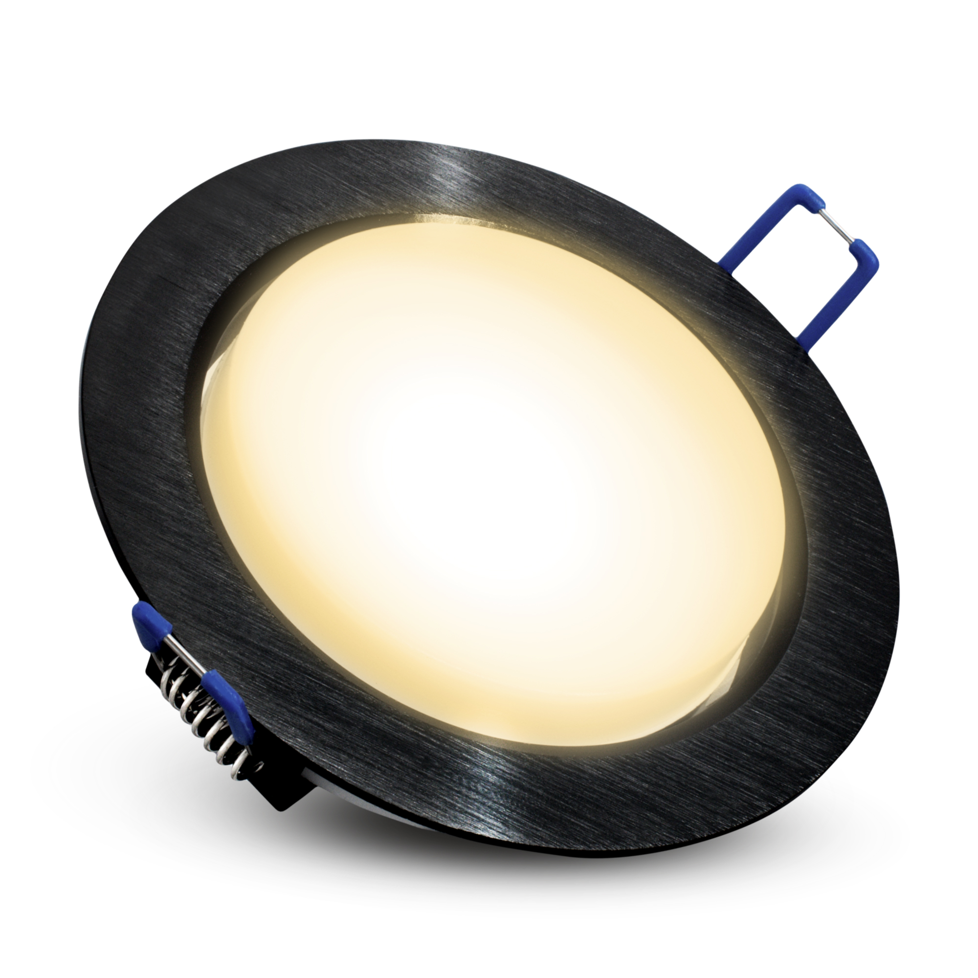 RX-3 Einbauleuchte schwarz rund flach Deckenlampe inkl. LumiFLEX GX53 ...