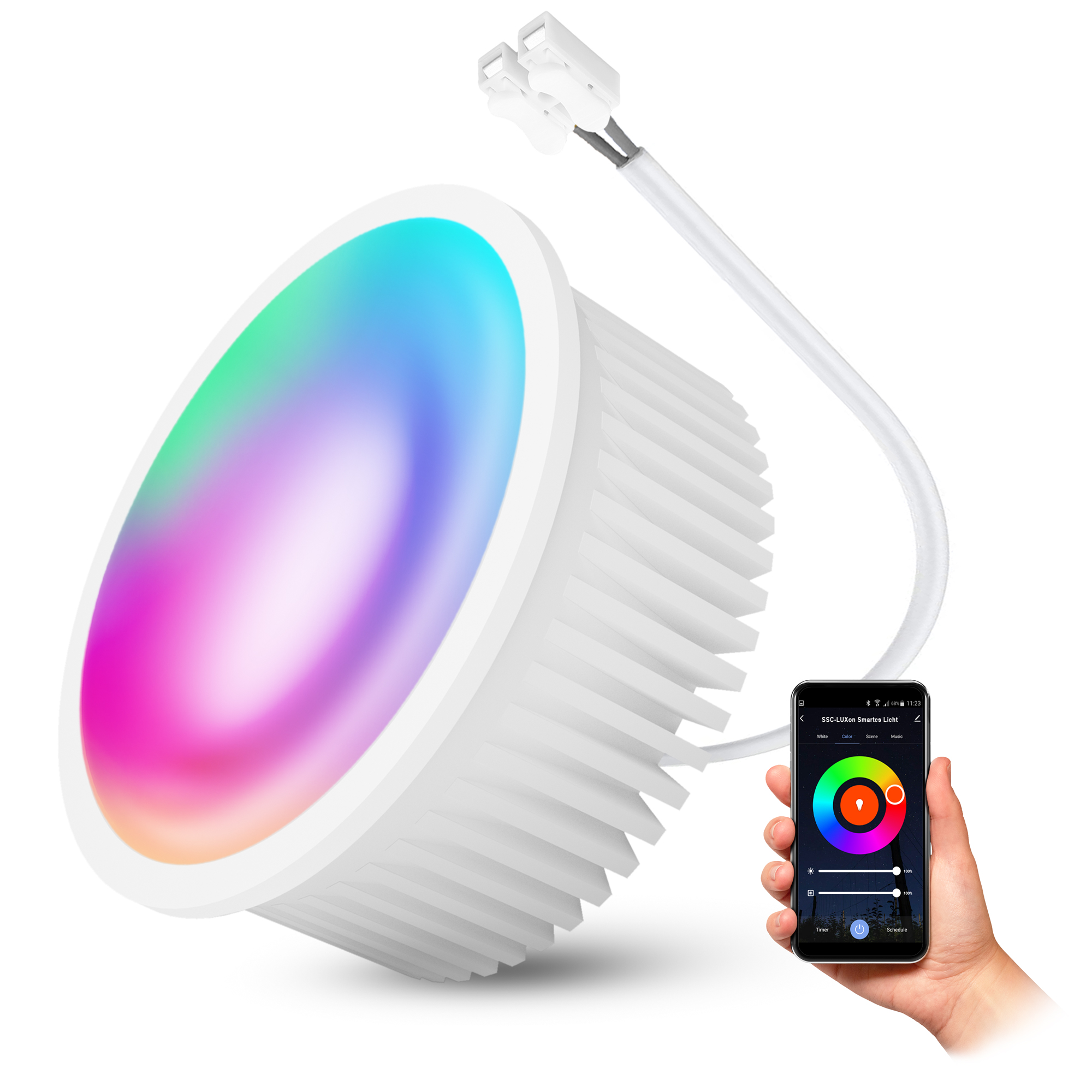 EYLA LED Modul flach Smart Home Leuchtmittel dimmbar WLAN App ...