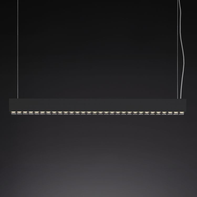 CELMA Büro Deckenleuchte LED in schwarz 36W neutralweißes Licht 230V